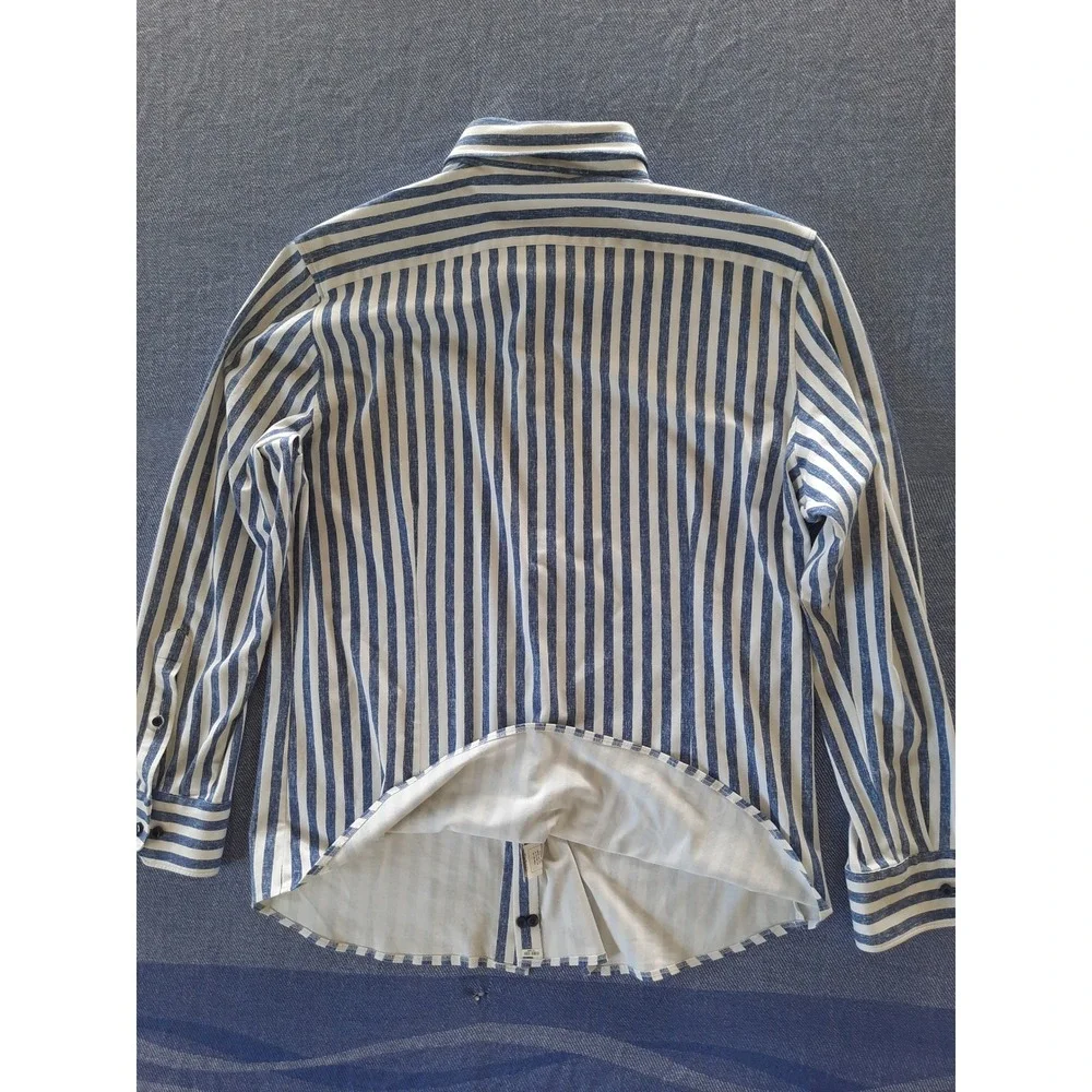 Emanuel Berg | Tops | Emanuel Berg Men Striped Button Down Shirt Modern ...